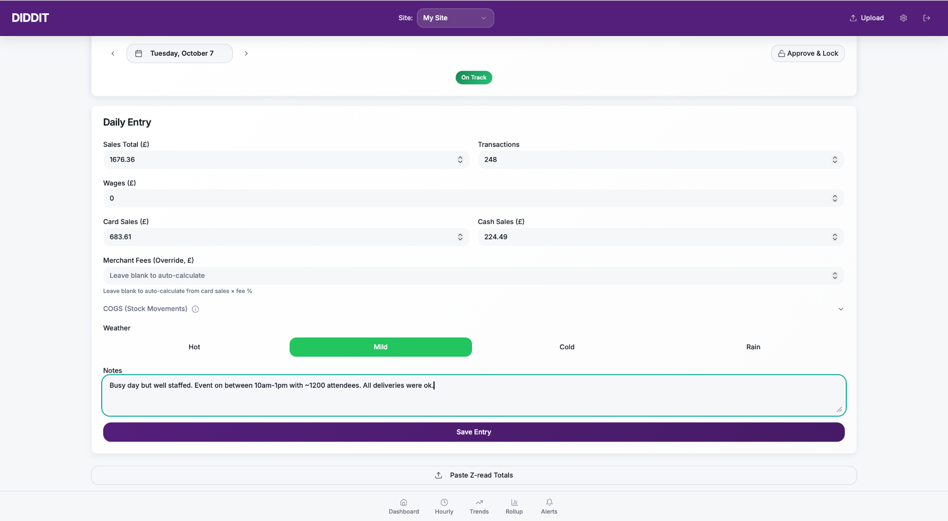 DIDDIT - Daily Clarity for Café Owners